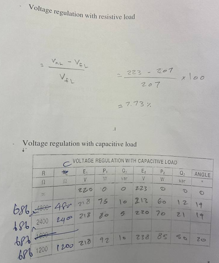 \table[[VOLTAGE REGULATION WITH RESISTIVE | Chegg.com