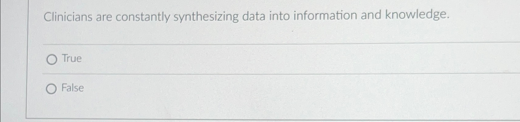 Solved inicians are constantly synthesizing data into | Chegg.com
