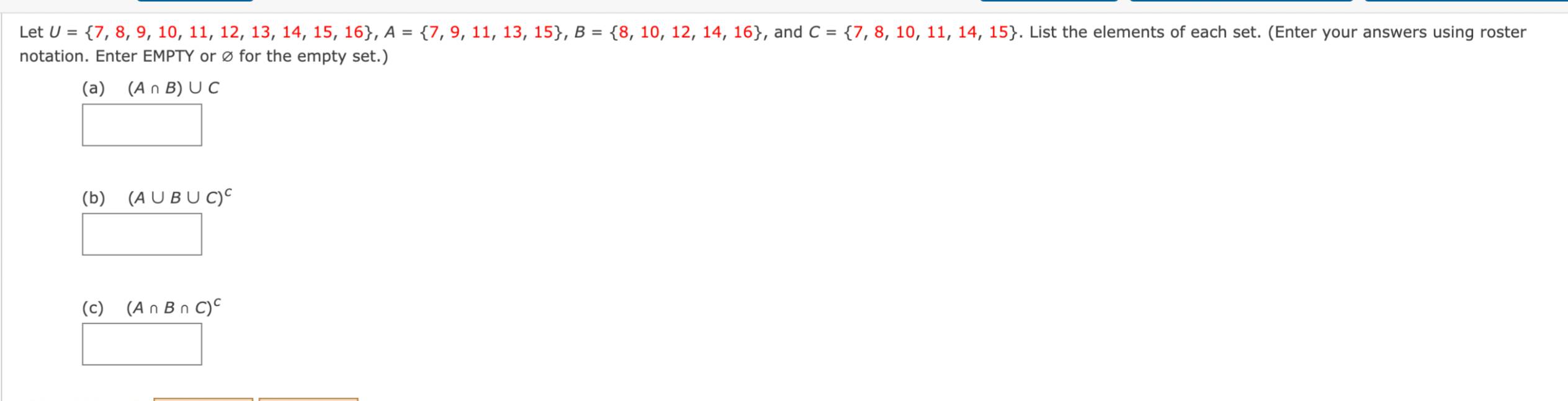 Solved notation. Enter EMPTY or O? ﻿for the empty | Chegg.com