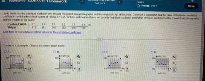 Solved Homework: Section 10.1 Homework points Part 1 of 4 O | Chegg.com