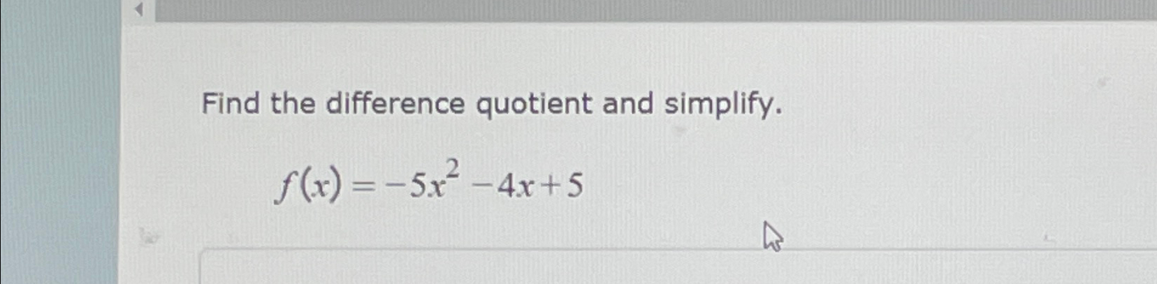 Solved Find the difference quotient and | Chegg.com
