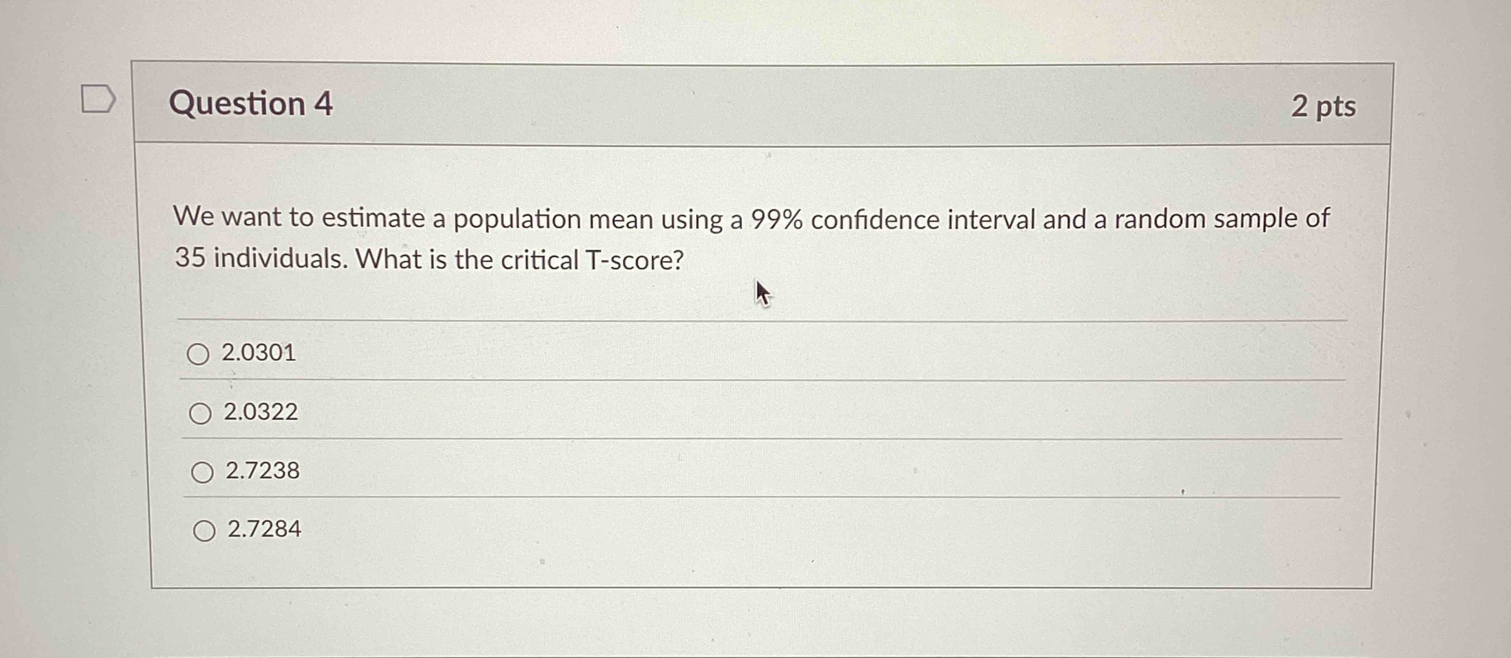 Solved Question 4We want to estimate a population mean using | Chegg.com