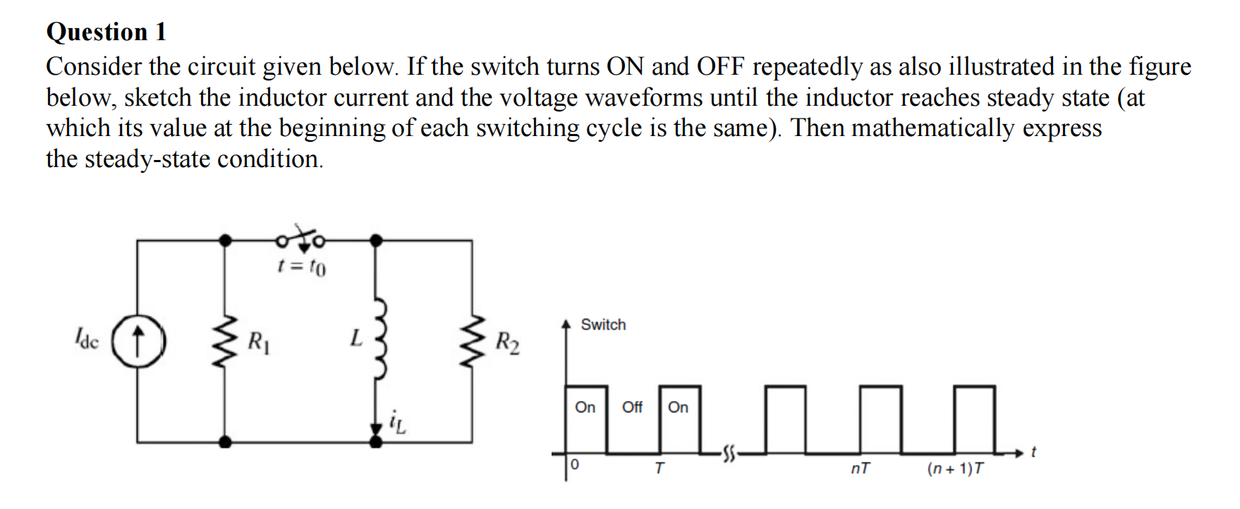 Solved Question 1Consider the circuit given below. If the | Chegg.com