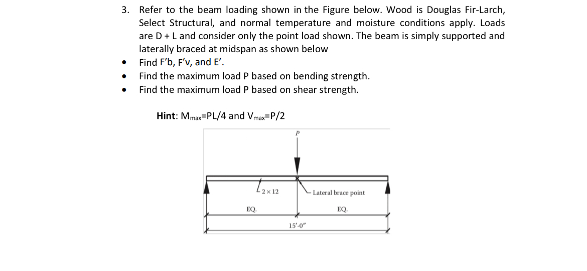 Solved Refer to the beam loading shown in the Figure below. | Chegg.com