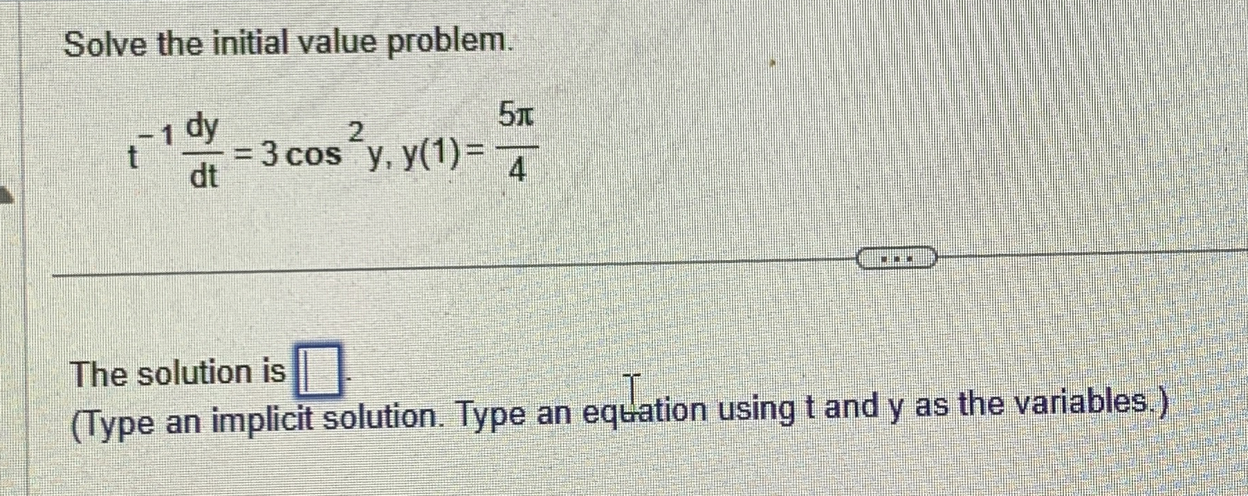 Solved Solve the initial value | Chegg.com