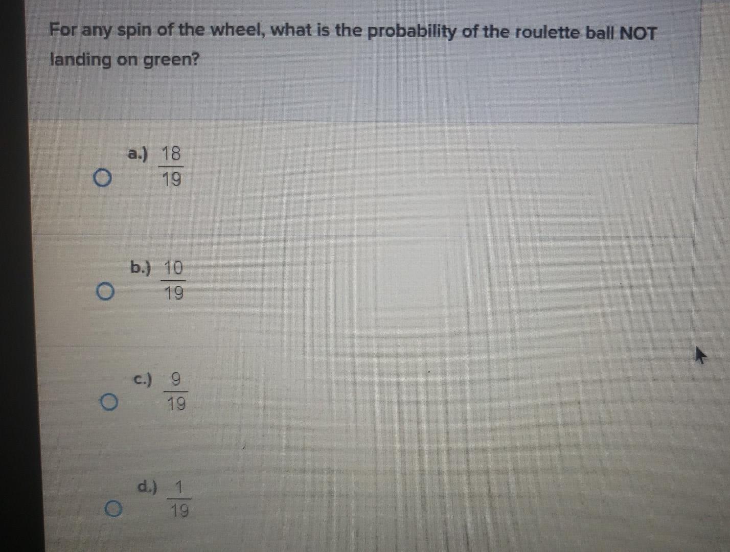 Solved A roulette wheel has 38 slots total, 36 of which are | Chegg.com