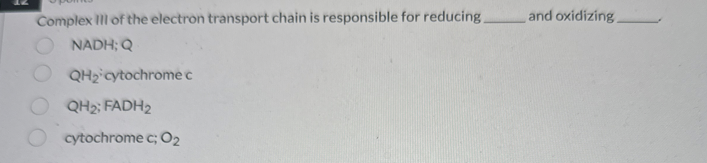 Solved Complex III of the electron transport chain is | Chegg.com