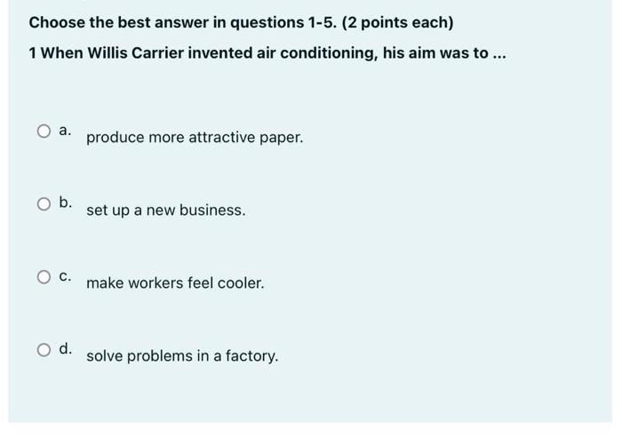 Air conditioning-The history of an invention that | Chegg.com
