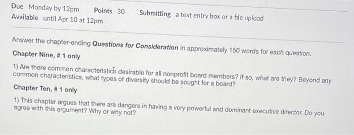 Solved Answer the chapter-ending Questions for Consideration | Chegg.com