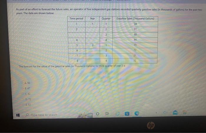 Solved Seasonal variations A. cannot be predicted B. are | Chegg.com