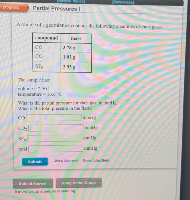 Solved [References) n Review Topics Partial Pressures | Chegg.com