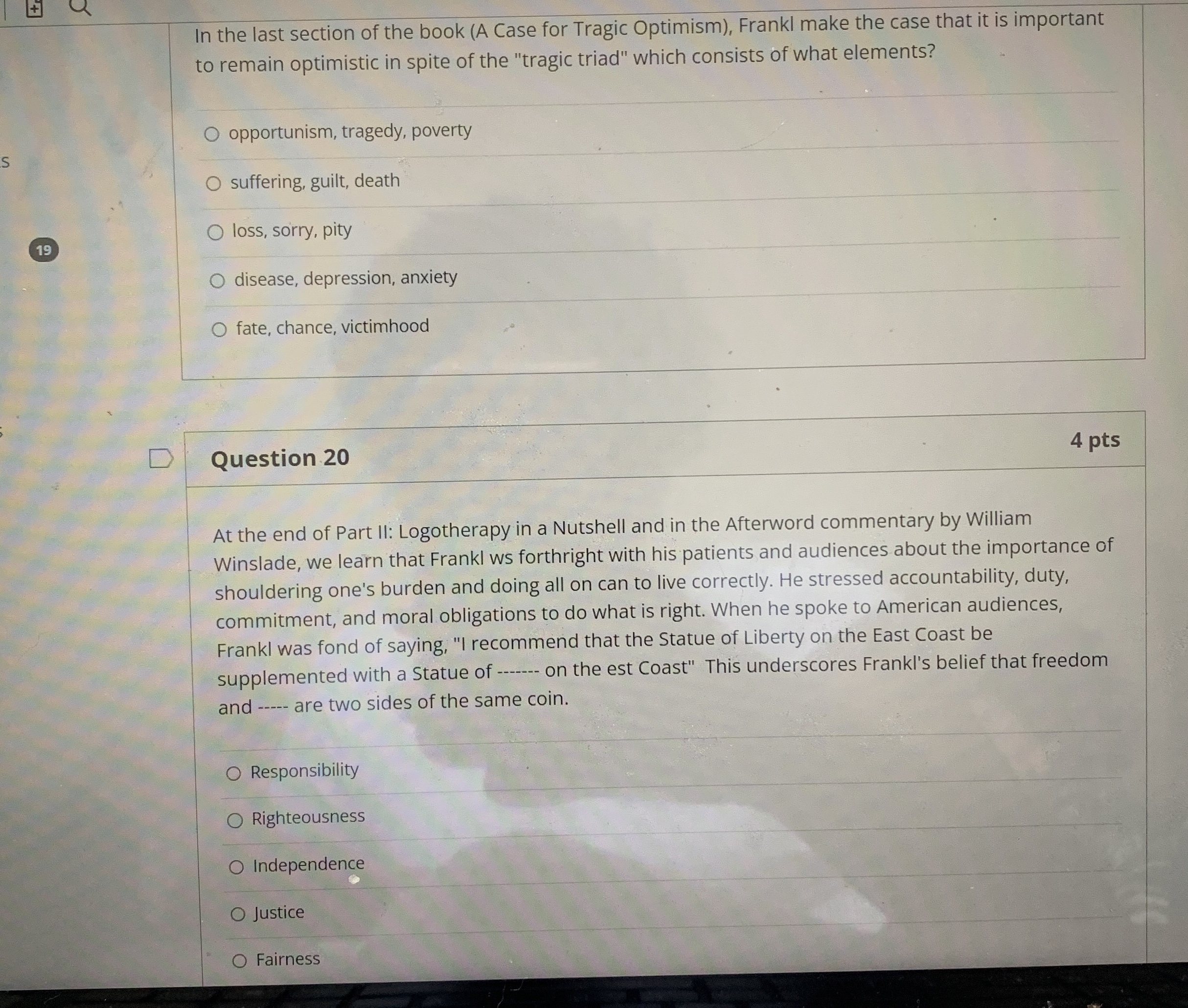Solved In the last section of the book (A Case for Tragic | Chegg.com