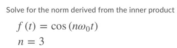 Solved Find the norms derived from the inner product | Chegg.com