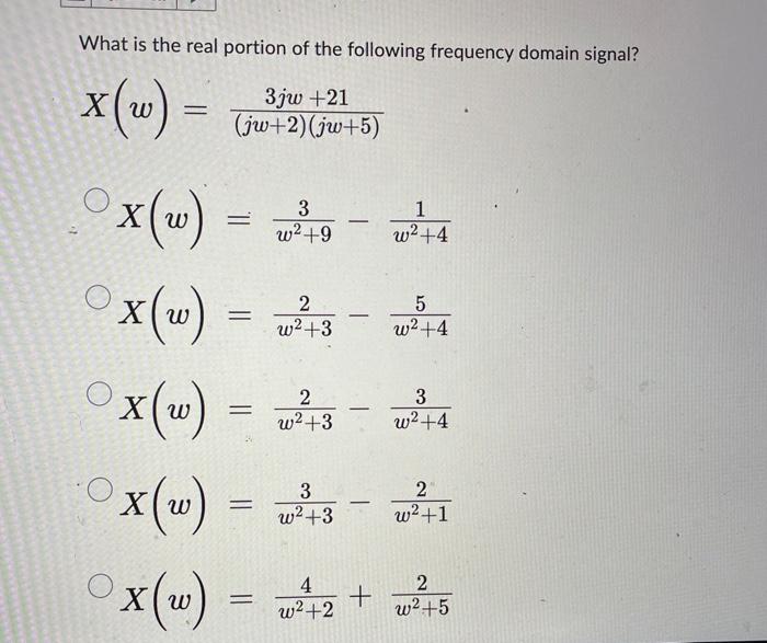 Solved What is the even and odd time domain expressions of | Chegg.com