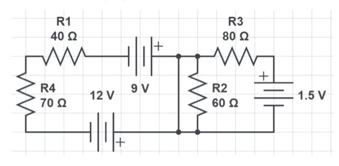 Solved find the current going through each resistor, pls | Chegg.com