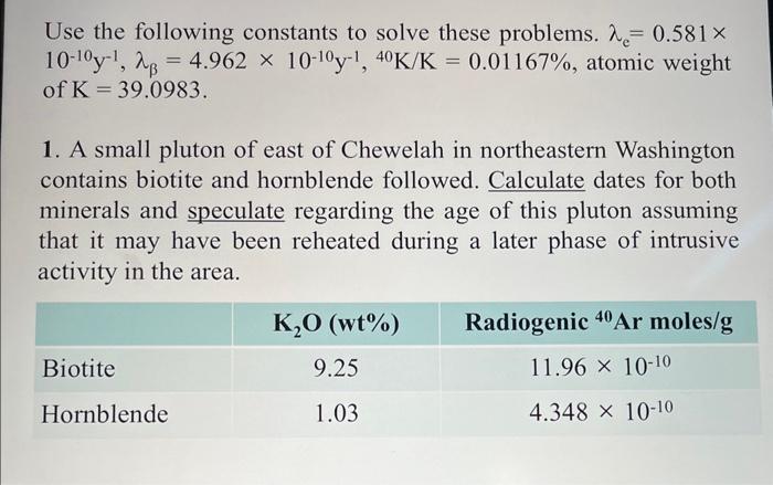 Solved Use the following constants to solve these problems. | Chegg.com