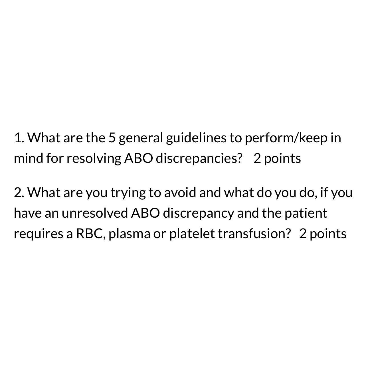 Solved What are the 5 ﻿general guidelines to perform/keep in | Chegg.com
