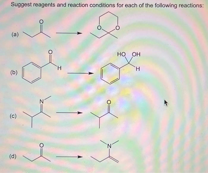 Solved Suggest reagents and reaction conditions for each of | Chegg.com