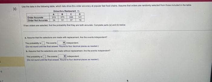 Solved Use the data in the following tabie, which lists | Chegg.com