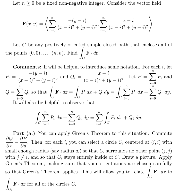 Solved Please help solve this:Let n≥0 be ﻿a fixed | Chegg.com