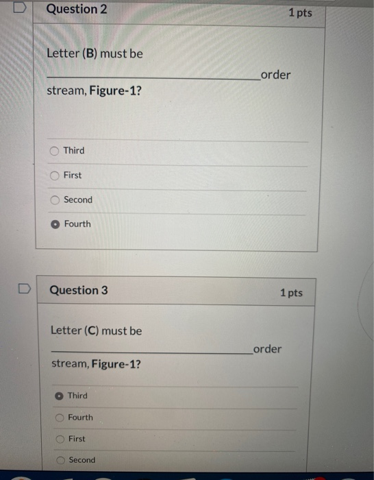 Solved B Y C A D+ Fig.1 Letter (A) must be order stream, | Chegg.com