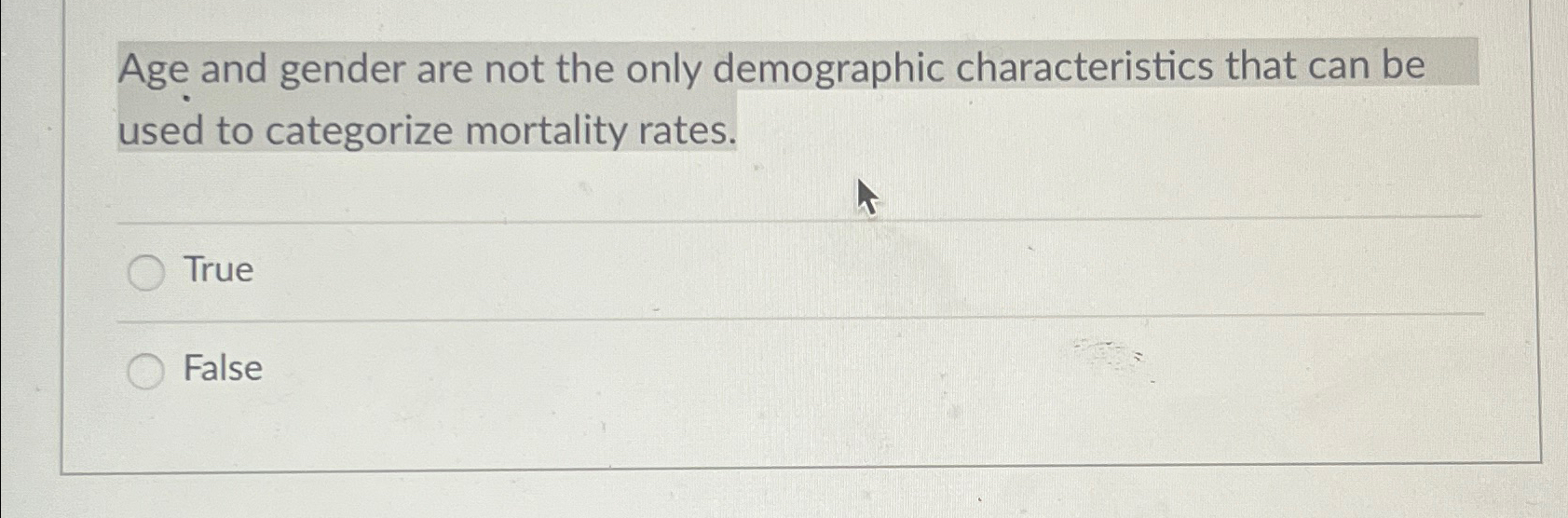 Solved Age and gender are not the only demographic | Chegg.com