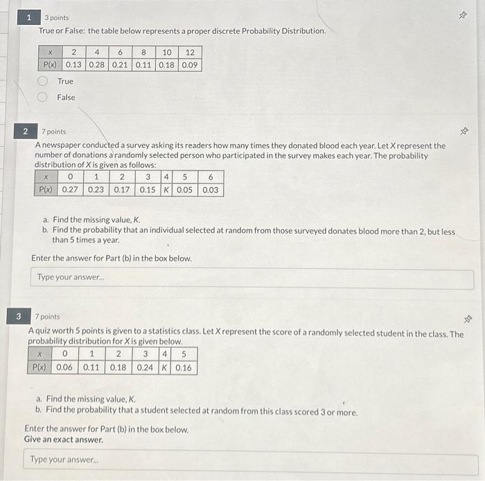 Solved True or False: the table below represents a proper | Chegg.com
