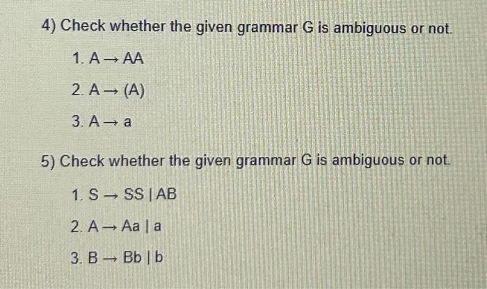 Solved 1) Construct a derivation tree for the string | Chegg.com