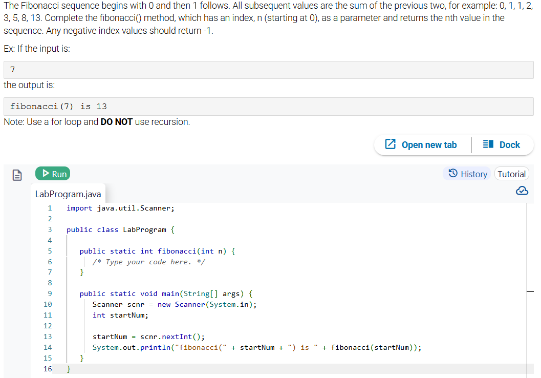 Solved I NEED THIS IN JAVAThe Fibonacci sequence begins with | Chegg.com
