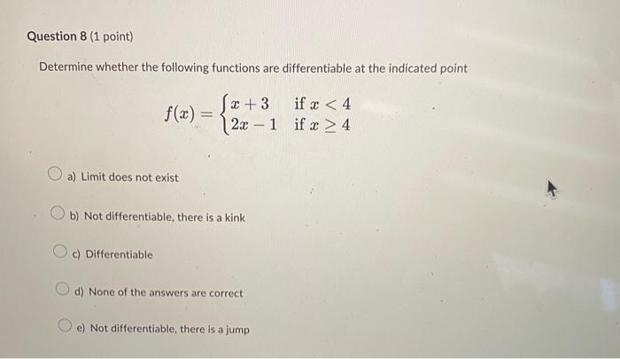 Solved Determine whether the following functions are | Chegg.com