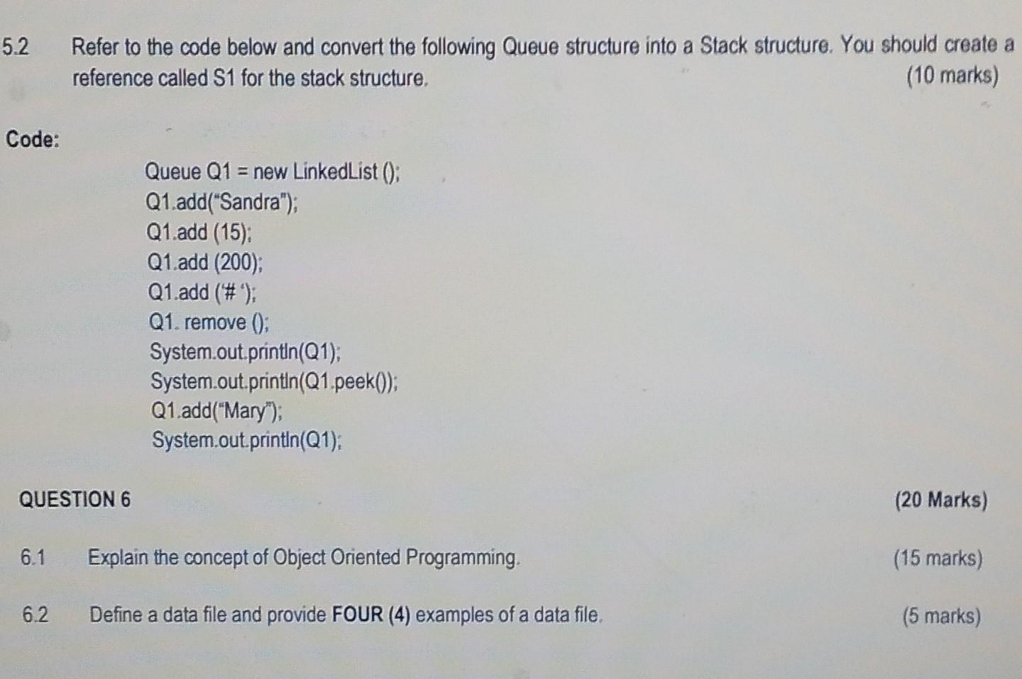Solved 5.2 Refer to the code below and convert the following | Chegg.com