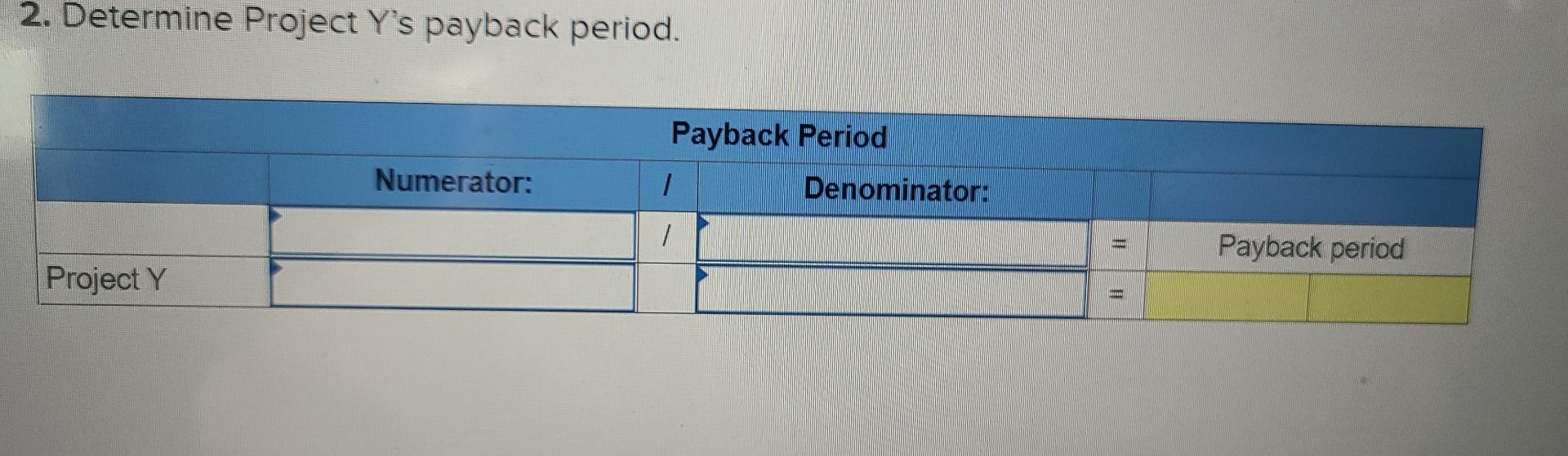 Solved Required information Problem 11-2A (Static) Payback | Chegg.com