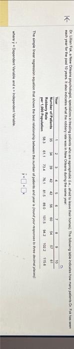 Solved where y˙= Dependert Variable and x= independent | Chegg.com