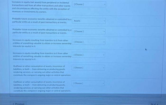 Solved Identify the element, and whether it is point-in-time | Chegg.com