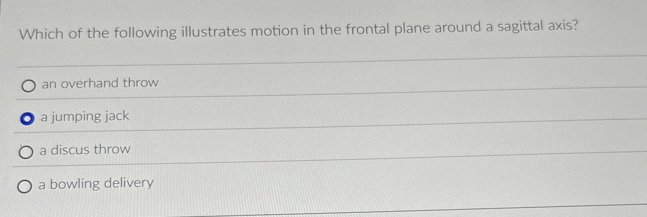 Solved Which of the following illustrates motion in the | Chegg.com