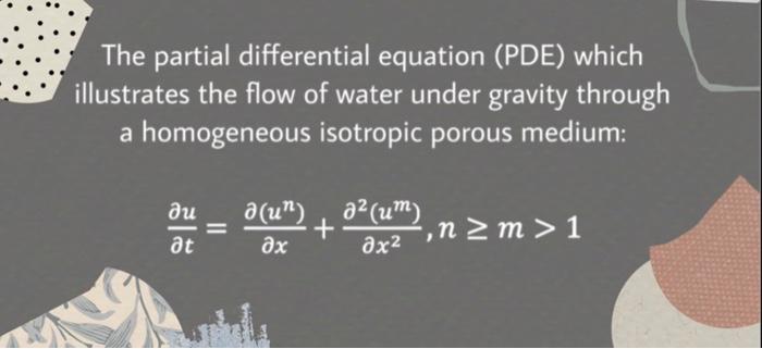Solved The partial differential equation (PDE) which | Chegg.com