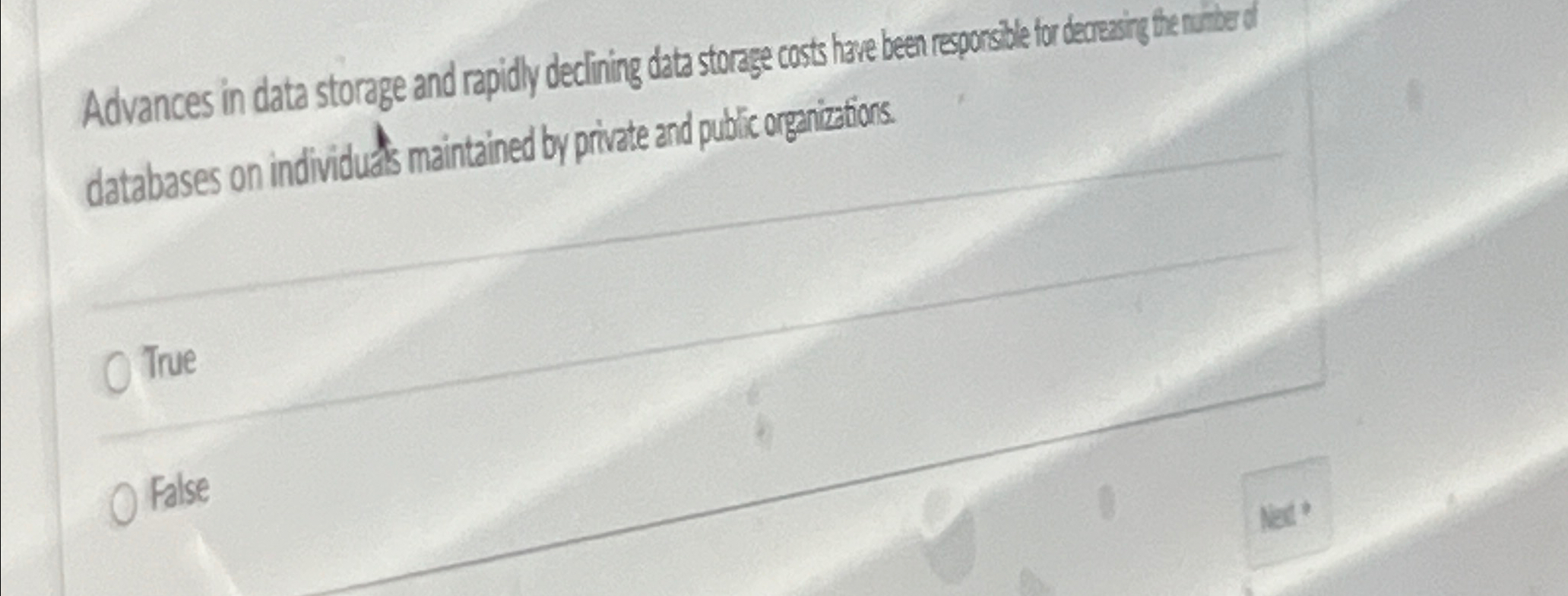 Solved Advances in data storage and rapidly decining data | Chegg.com