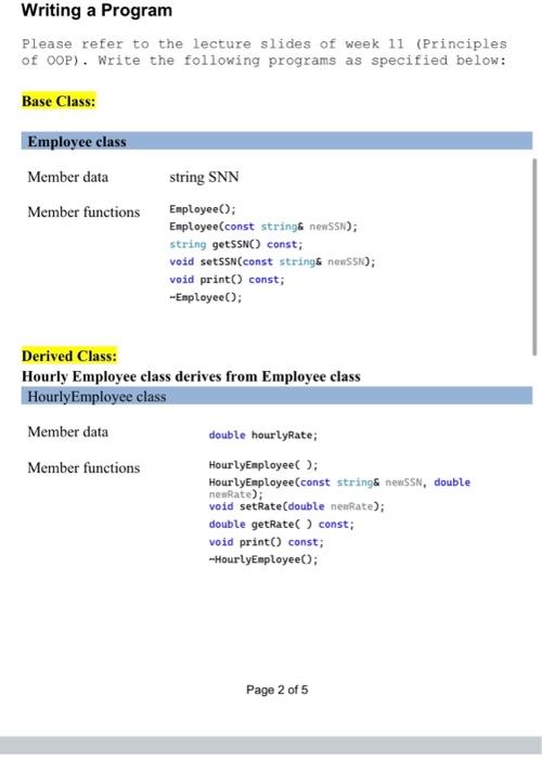 Solved Writing A Program Please Refer To The Lecture Slides 9876