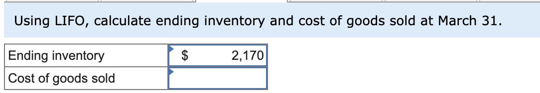 Solved Problem 6-2A (Algo) ﻿Calculate ending inventory, cost | Chegg.com
