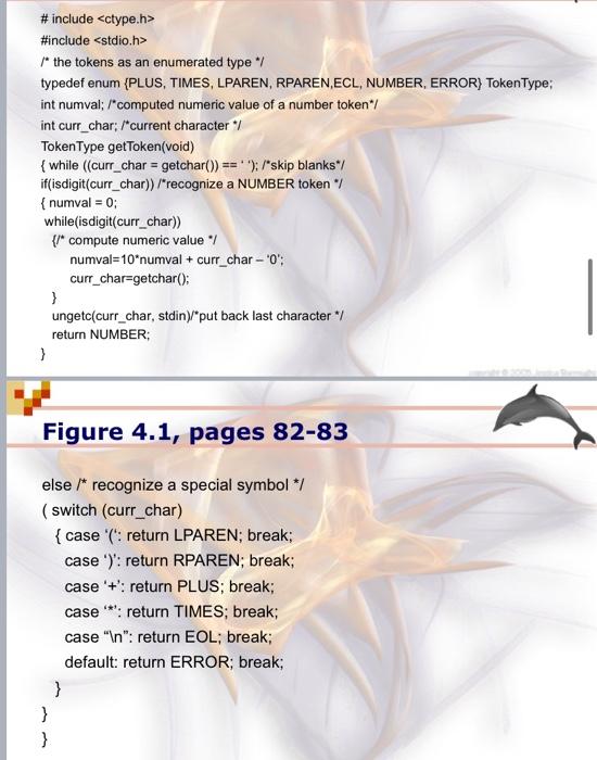 Solved Figure 4.1, pages 82-83 else /∗ recognize a special | Chegg.com