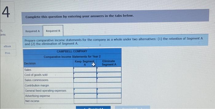 Solved Exercise 6-14A (Algo) Segment elimination decision LO | Chegg.com