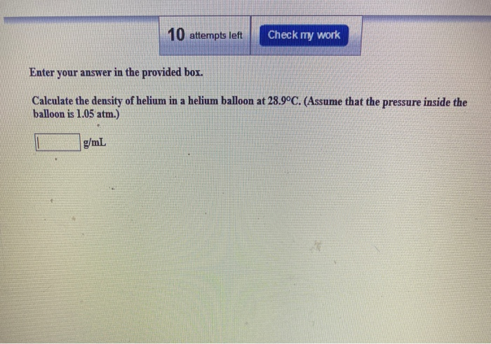 Solved 10 attempts left Check my work Enter your answer in | Chegg.com