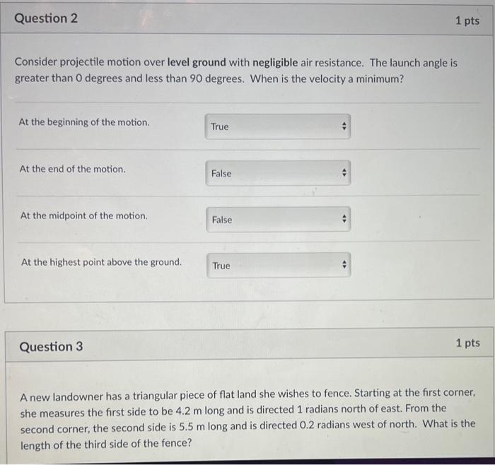 Solved Consider projectile motion over level ground with | Chegg.com