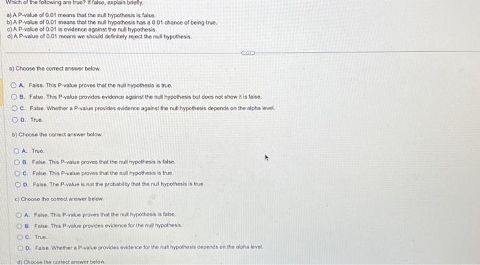 Whech of the goltowng are trier it lalso, expeain | Chegg.com