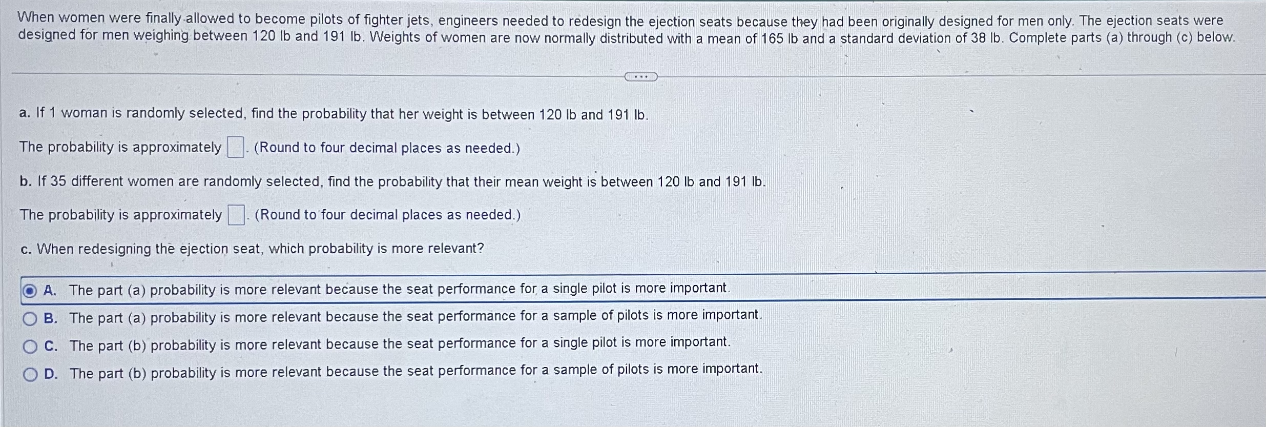 Solved When women were finally allowed to become pilots of | Chegg.com