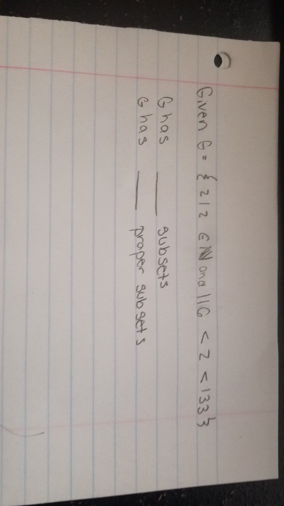 Solved Given G = {21 6 N and 116