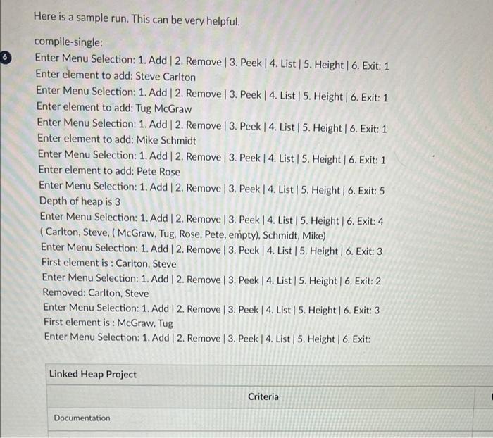 Solved Here is a sample run. This can be very helpful. a | Chegg.com