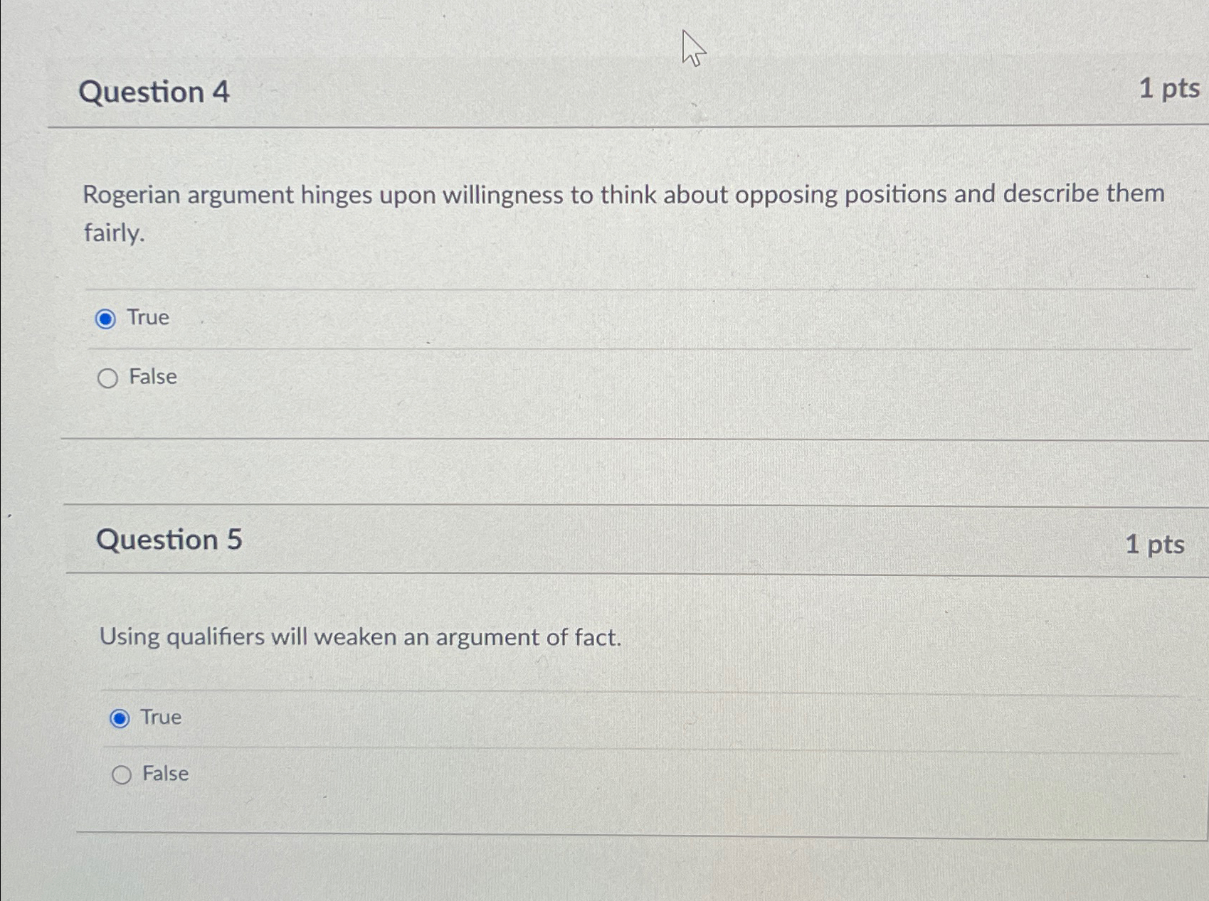 Solved Question 41ptsRogerian argument hinges upon | Chegg.com