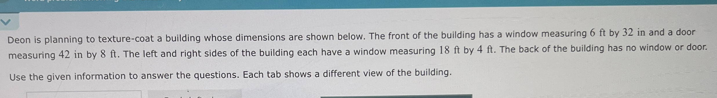 Deon is planning to texture-coat a building whose | Chegg.com
