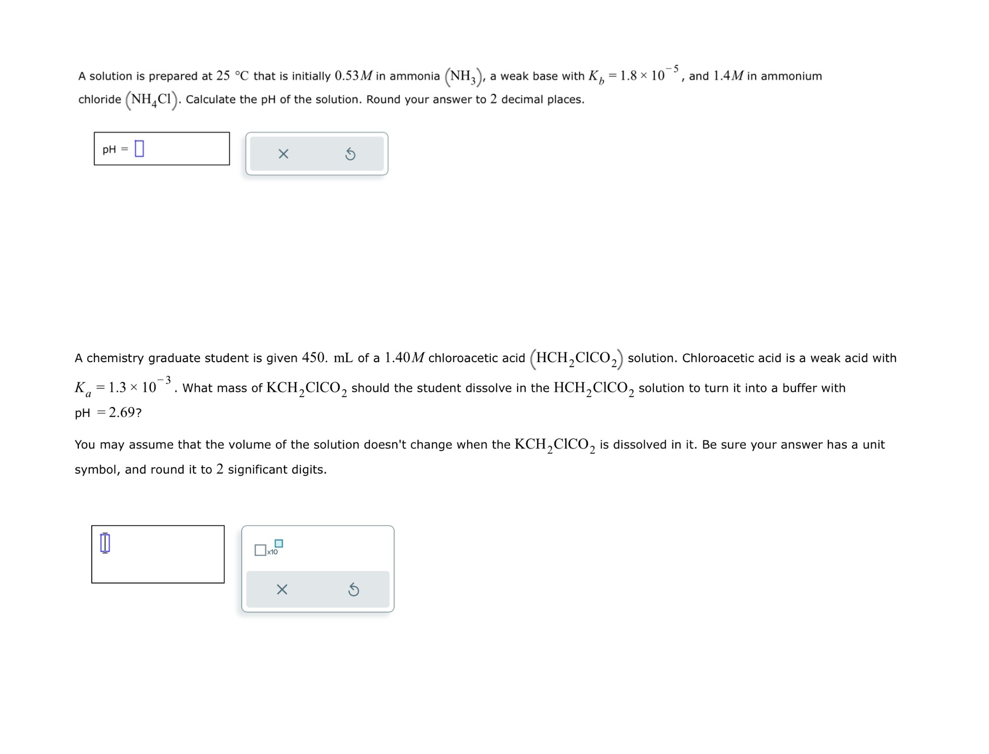 Solved help me solve these 2 ﻿questions, A solution is | Chegg.com